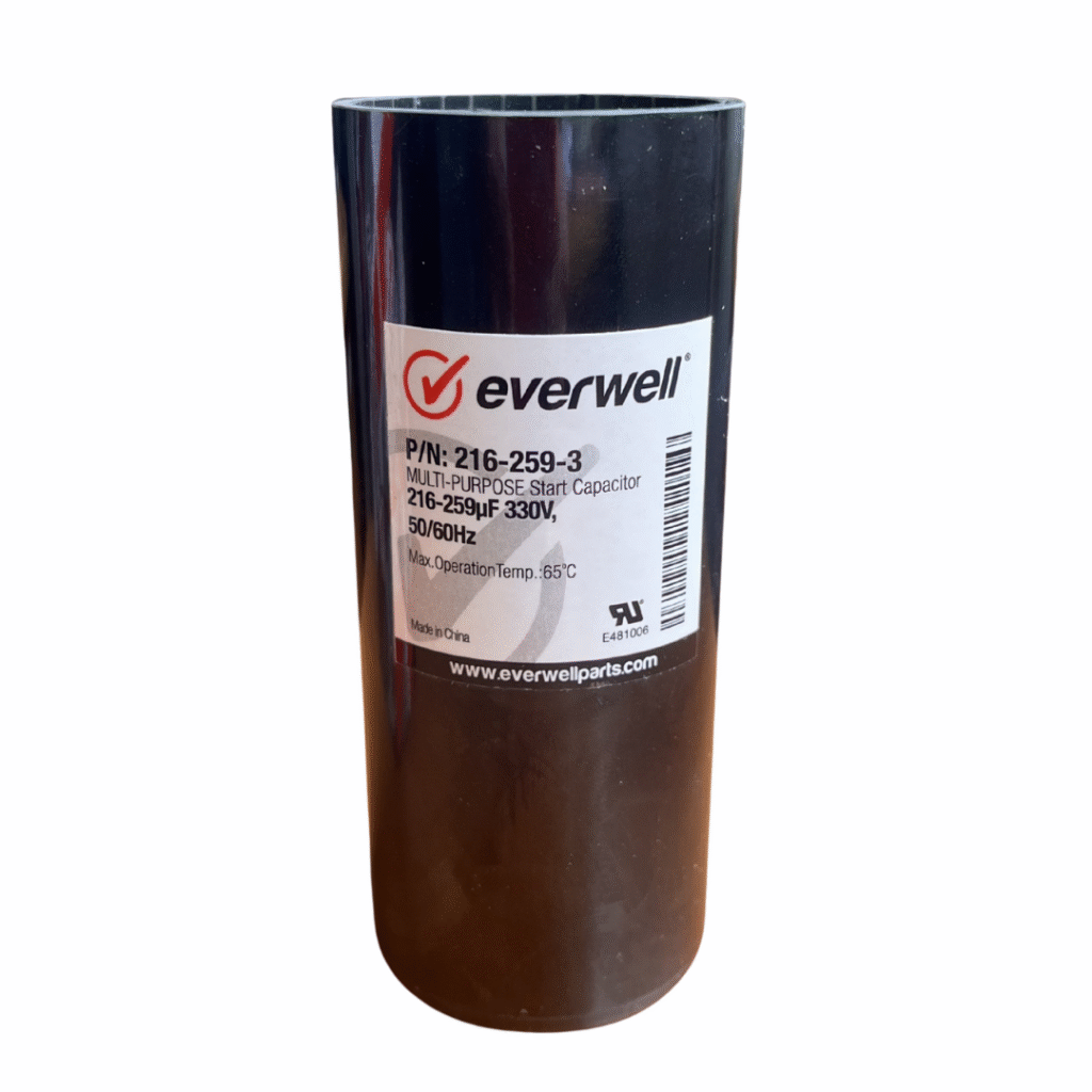 CAPACITOR DE ARRANQUE 216-259 µF x 330 V - EVERWELL - Refriworld
